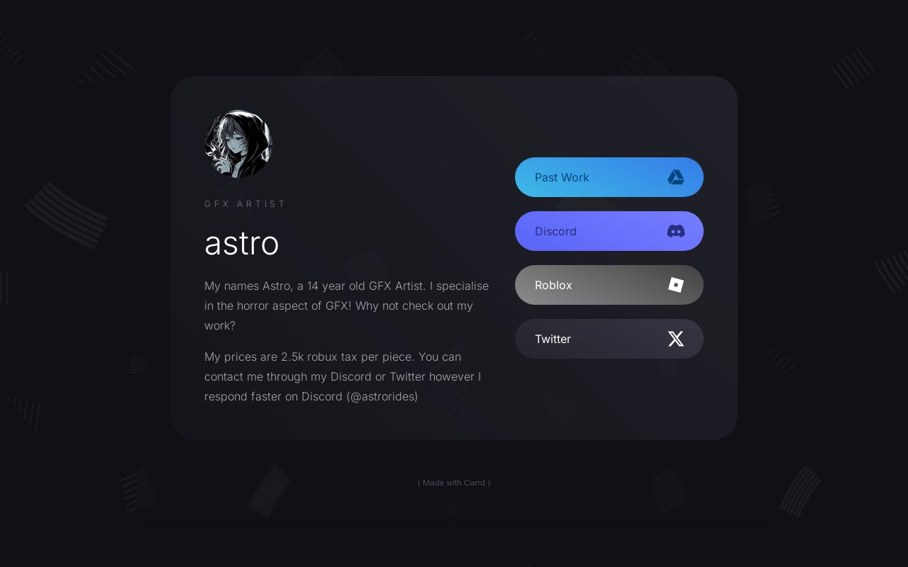 Astro's GFX Portfolio